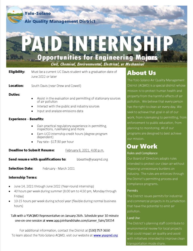 2021 UC Davis Intern Flyer (one page) - Yolo-Solano Air Quality ...